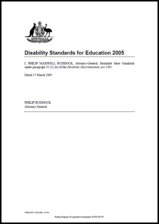 Disability Standards for Education 2005 – MAA Access Consultants
